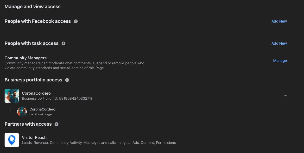 Regaining Facebook Page Access